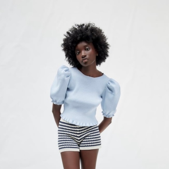 Zara | Tops | Zara Open Back Knit Top | Poshmark